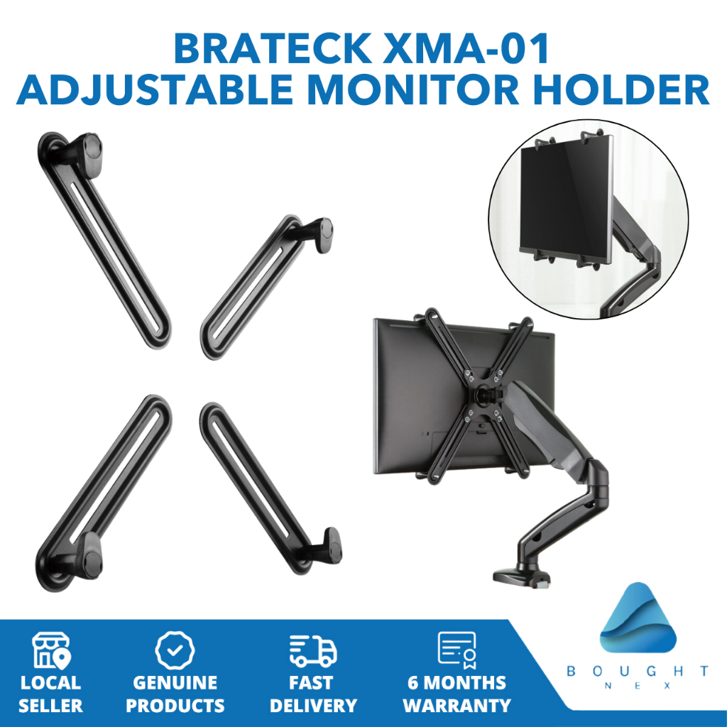 BRATECK XMA-01 Adjustable VESA Adapter Bracket Monitor Holder For 13 ...