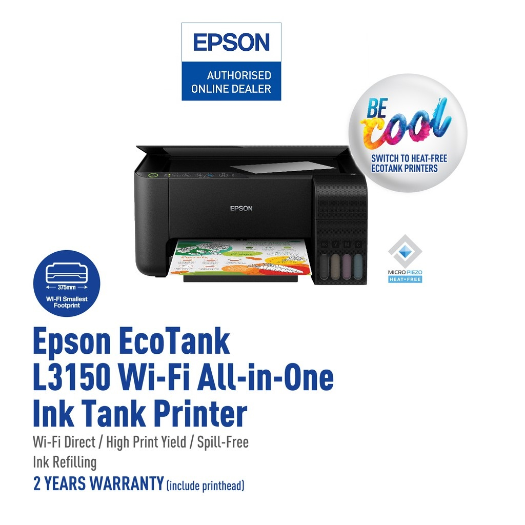Epson L3150 L3250 EcoTank All-in-One Ink Tank Printer (Print, Scan ...