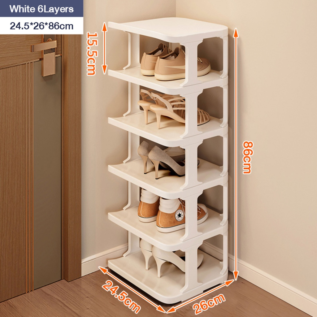 Shoe Rack Multi-layer Folding Narrow Shoe Rack Plastic Simple Shoe Rack ...
