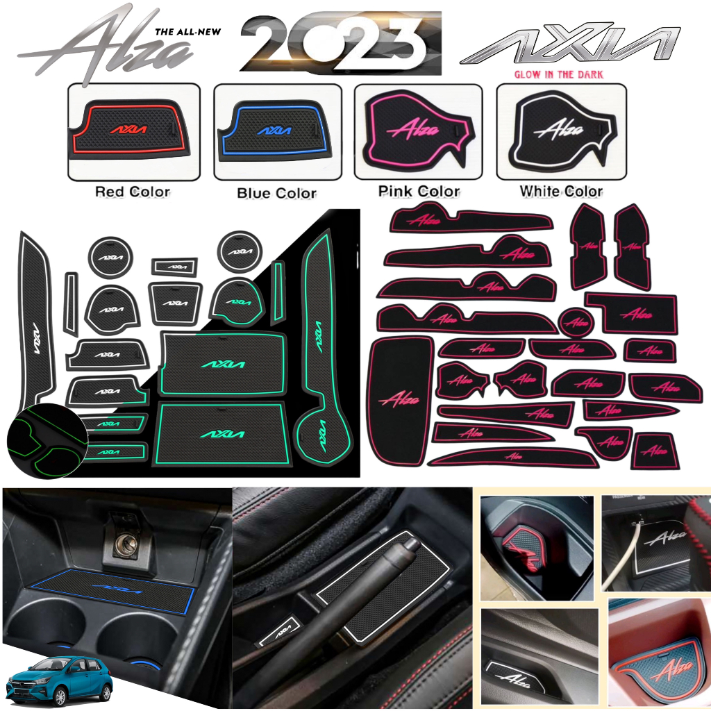 Perodua Axia 2023 Alza Baru 2022 X & H / AV Spec Car interior slot mat ...