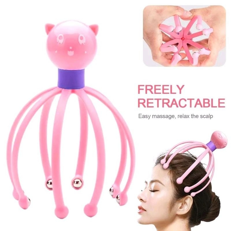 head massage relaxer octopus claw massager acupuncture scalp | Shopee ...