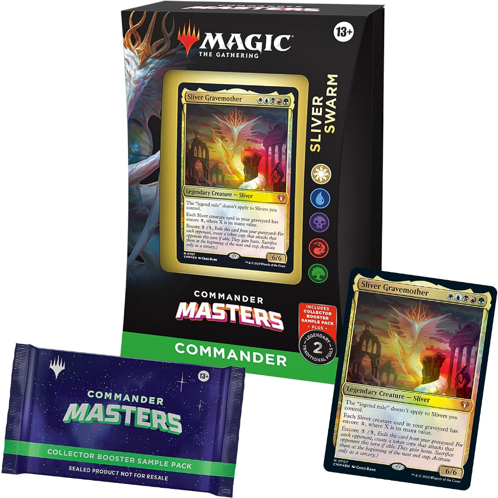 MAGIC THE GATHERING COMMANDER MASTERS COMMANDER DECK SLIVER SWARM ...