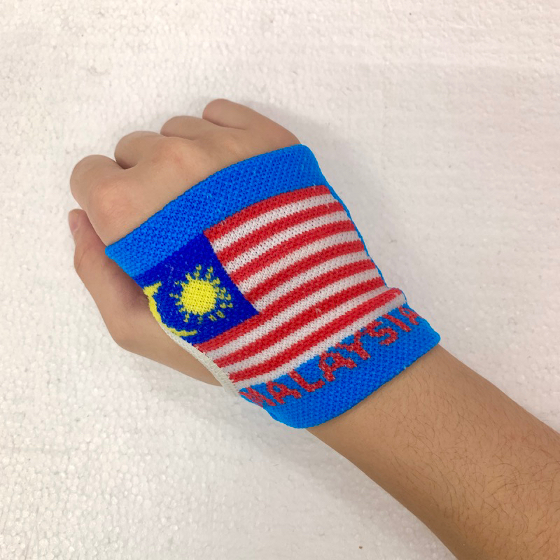 1pc Bendera Malaysia mederka fan pen wrist band hand band malaysia ...