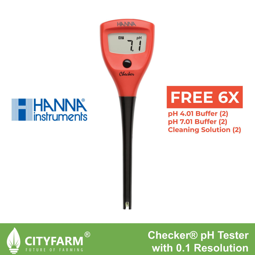Hanna Instruments Checker® pH Tester with 0.1 pH Resolution HI98103 ...