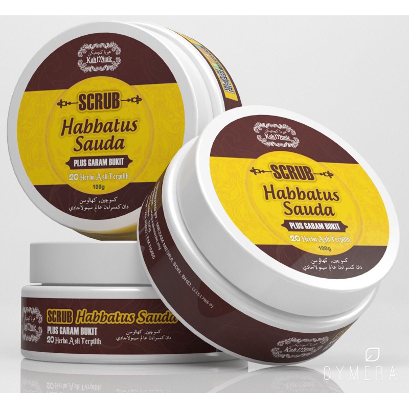 Scrub Habbatus Sauda & Garam Bukit (100g) | Shopee Malaysia