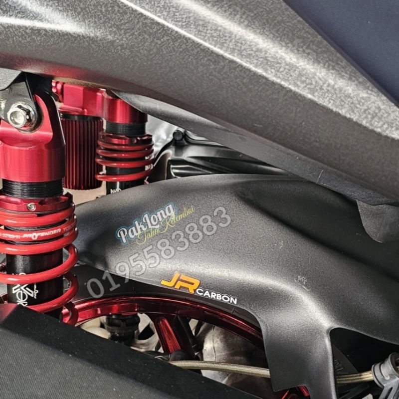 Xmax Rear Hugger Fender Mudguard JR Carbon | Shopee Malaysia