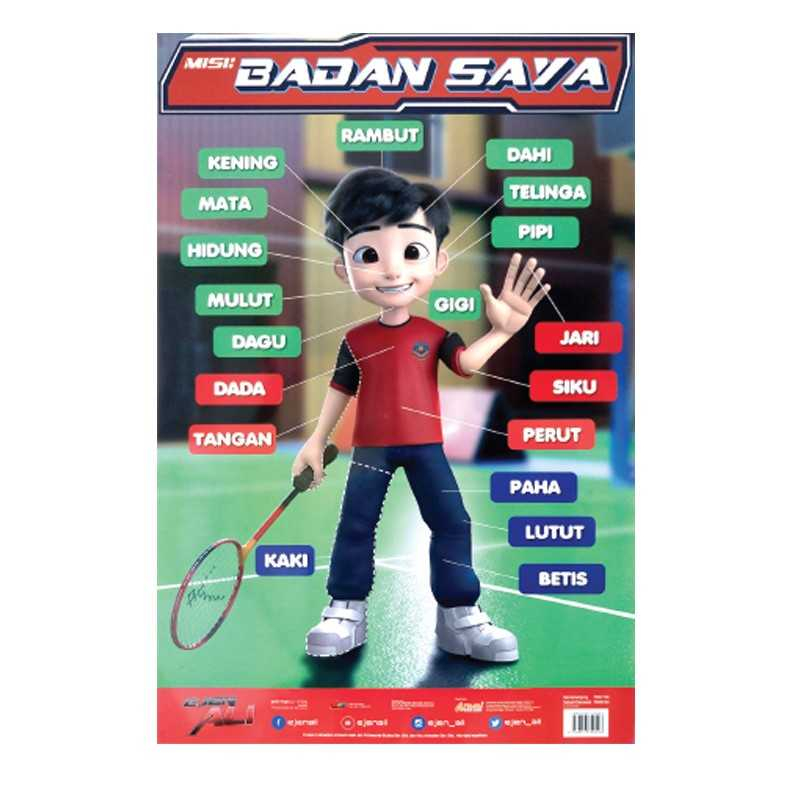 Carta Badan Saya Ejen Ali | Shopee Malaysia