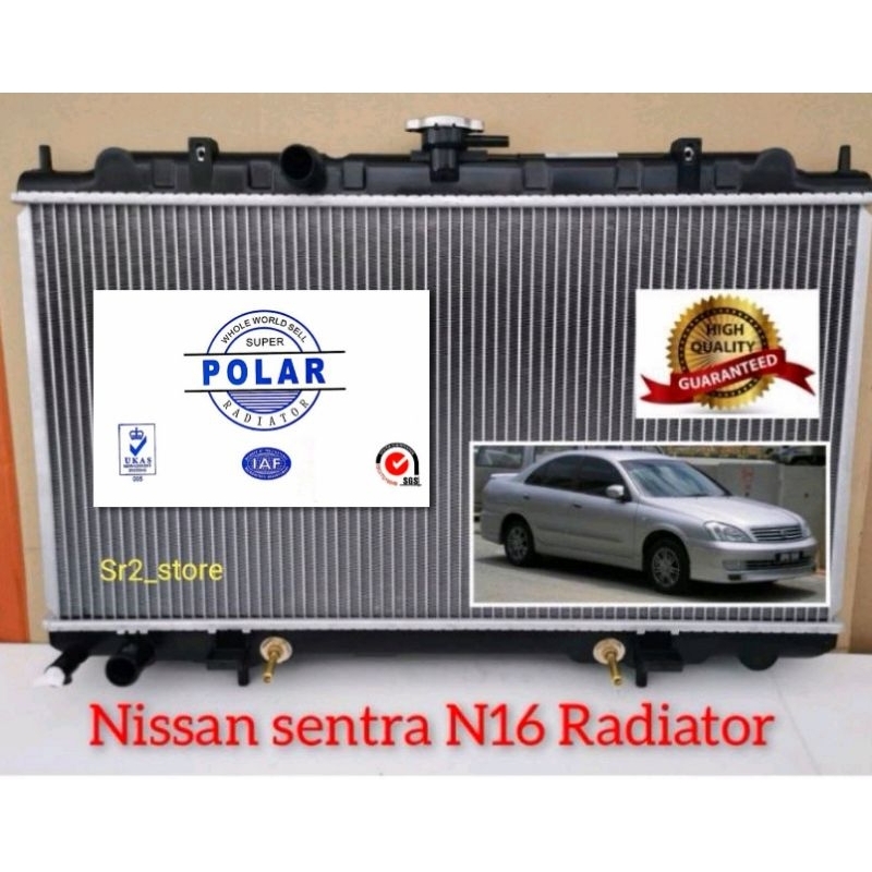 Nissan sentra N16 radiator tangki air Double layer 26mm Auto Brand ...