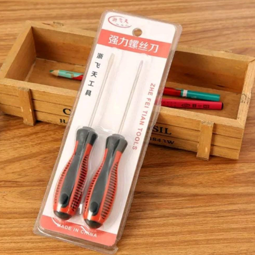 Screwdriver Set Slotted Flat Head Handy Tool Manual Screw Driver ...