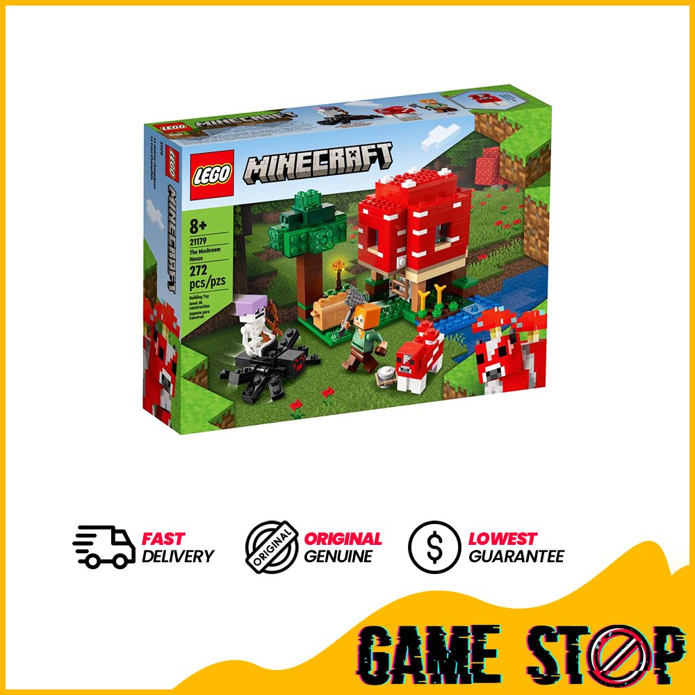 LEGO 21179 Minecraft - The Mushroom House | Shopee Malaysia