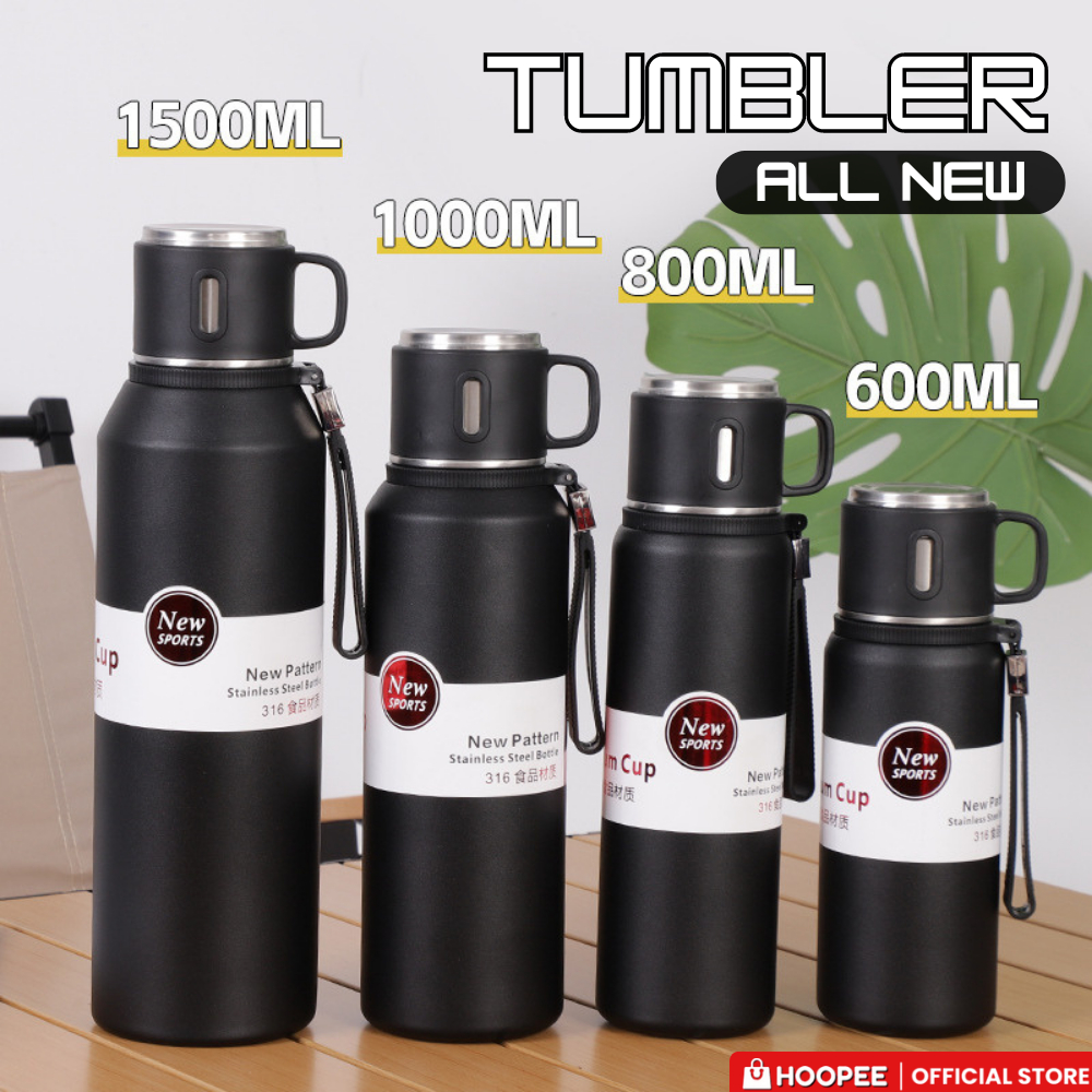 [ 1500ML ] 316 Stainless Steel Thermos Tumbler Mug Cup Steel Water ...