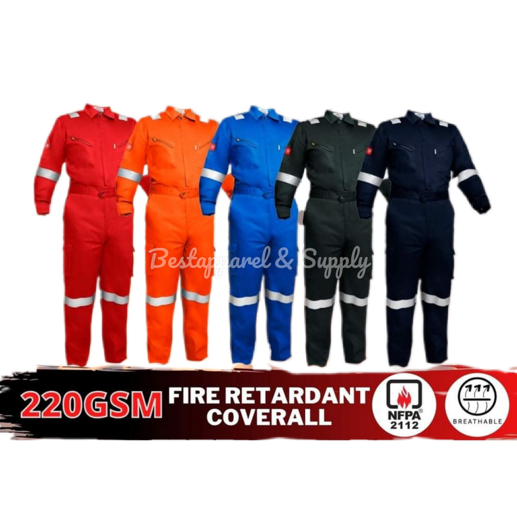SHAMARR FIRE RETARDANT COVERALL | SIRIM SAFETY FRC NFPA2112 | Shopee ...