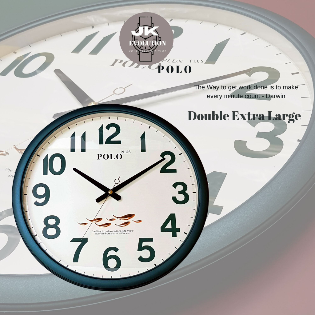 POLO PLUS 8378 Original Analog Quartz Extra Large Size Wall Clock ...