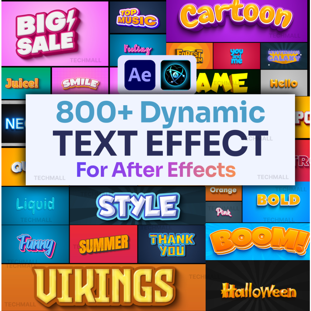 Dynamic Text Effects Toolkit For After Effects | Atomx Handy Extension ...