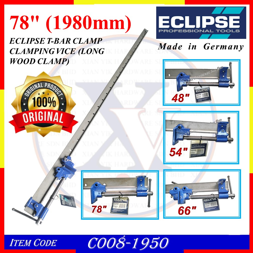 IRWIN / ECLIPSE T-BAR CLAMP CLAMPING VICE (LONG WOOD CLAMP) (Made in ...