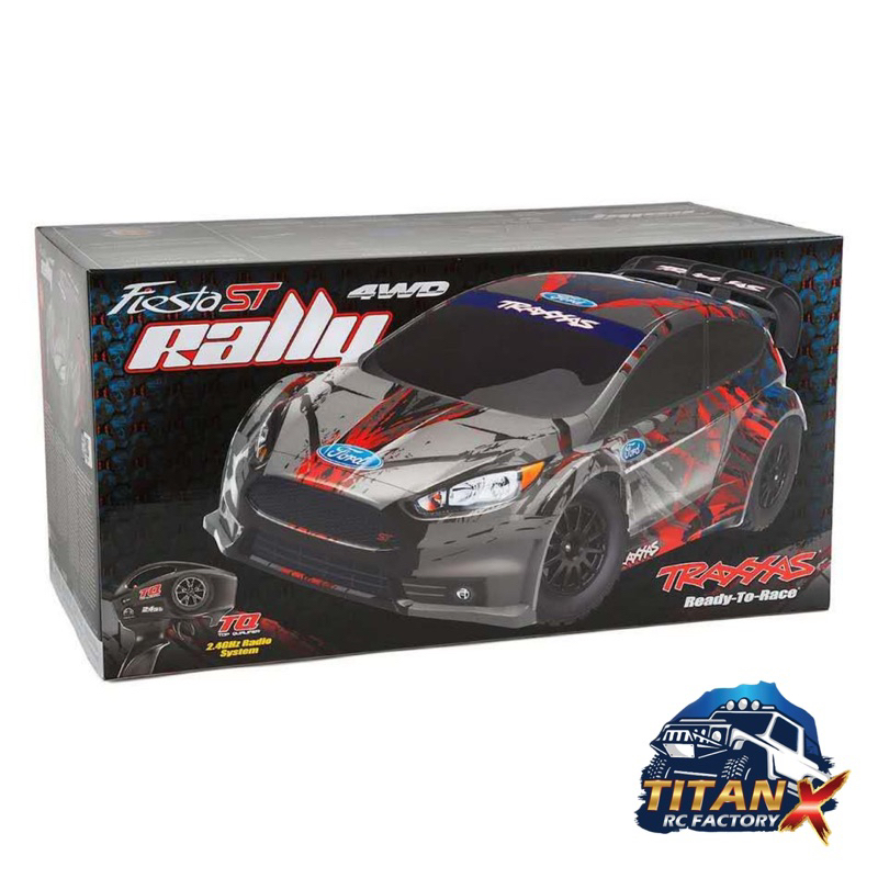 Traxxas Ford Fiesta ST Rally RTR 1/10 4WD Rally Car w/TQ 2.4GHz Radio ...