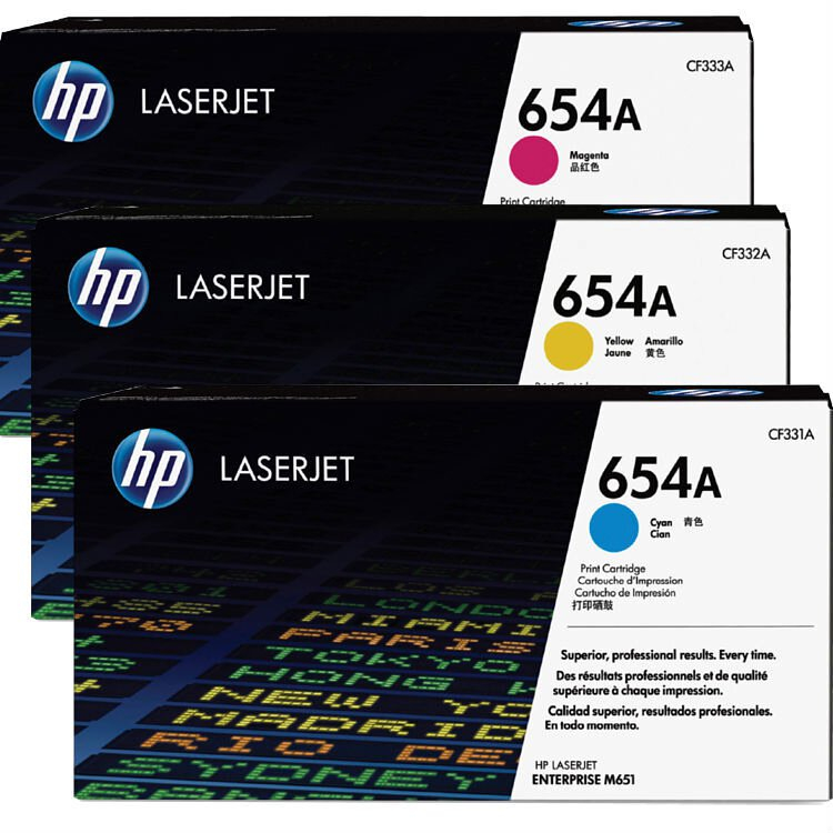Hp Cartridge 652A 654A (Genuine) CF320A Black , CF331A Cyan , CF332A ...