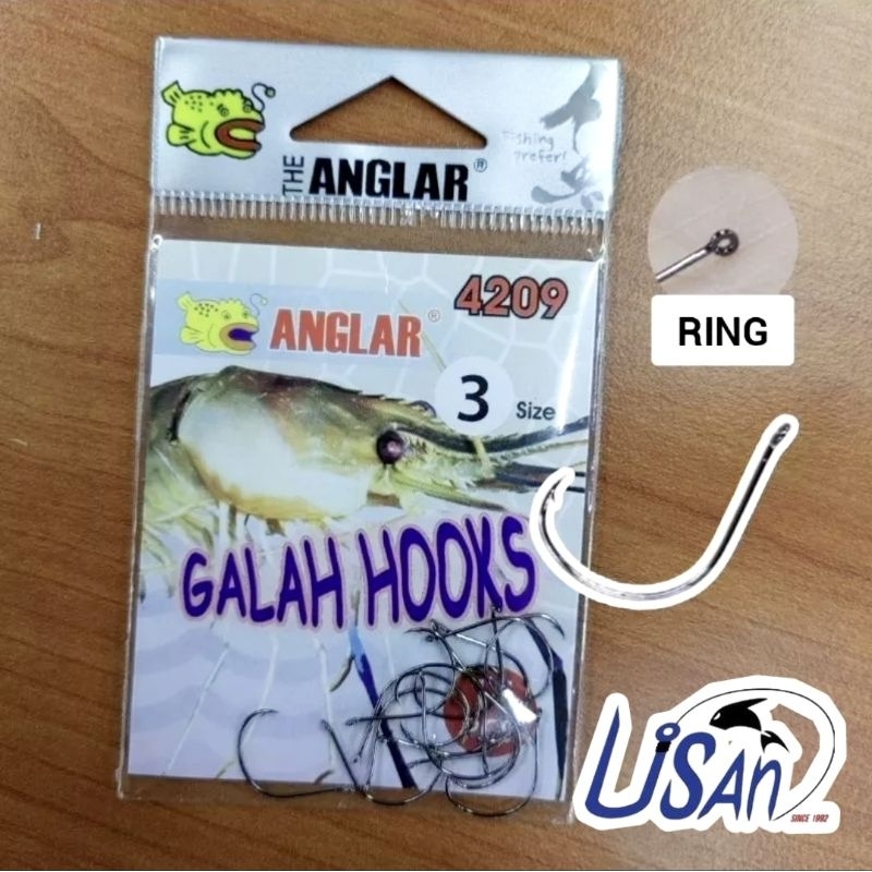 THE ANGLAR 4209 MATA UDANG GALAH HOOK/ MATA KAIL UDANG PRAWN HOOK ...