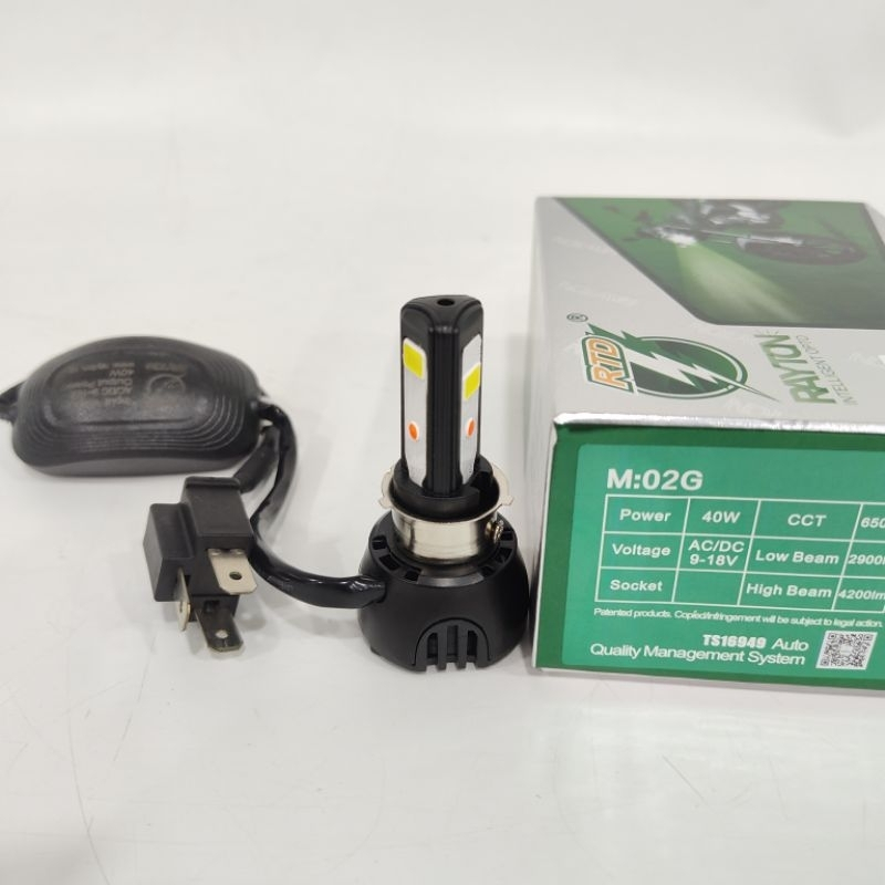 RTD ORIGINAL AC/DC H4 led motorcycle headlights RTD M02H M02D M02K AC ...