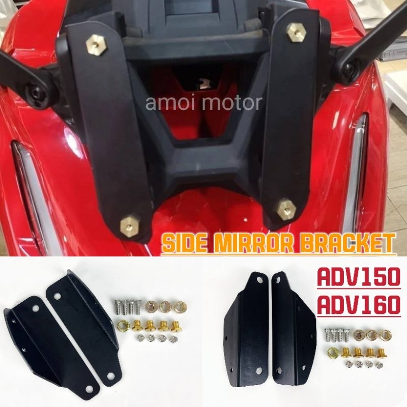 ADV150 ADV160 Side Mirror Bracket Adapter Fixed Stent Holder Rear view ...