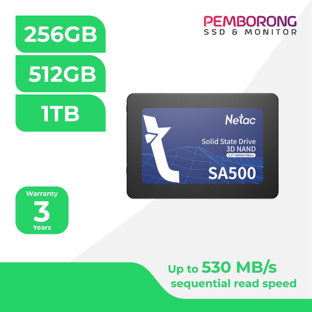 WD GREEN SATA / WD BLUE SA510 / NETAC SA500 / NETAC N600S SSD INT SATA ...