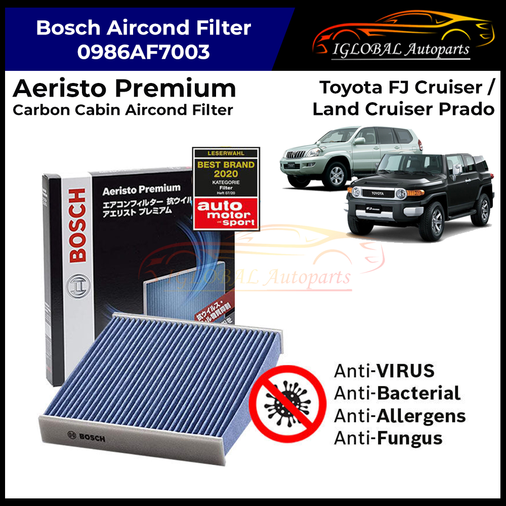 Bosch Aeristo Premium Activated 0986AF7003 AP-T02 Carbon Cabin Air ...