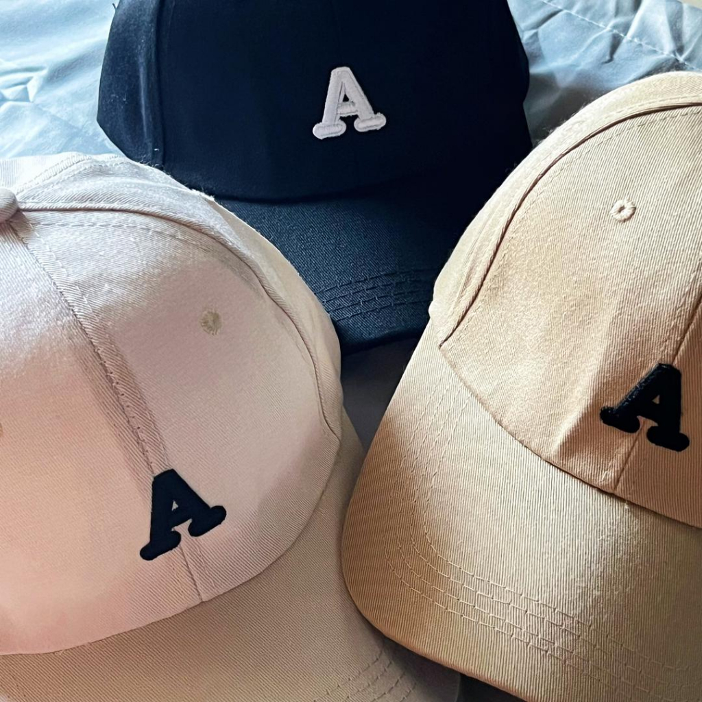 Stok Sedia Ada~Cap A Topi Korean Tulisan A Korean Style Baseball Cap ...
