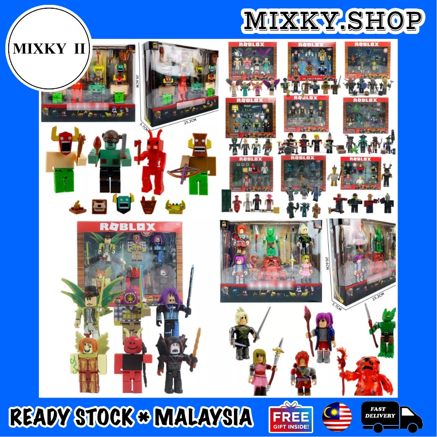 VIRTUAL WORLD ROBLOX FIGURES BLOCKS ACTION MINI FIGURE SUITE DOLLS ...