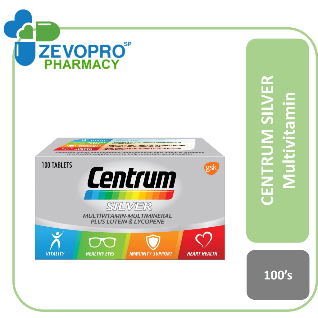 Centrum Silver 100'S - Multivitamin for Elderly | Shopee Malaysia