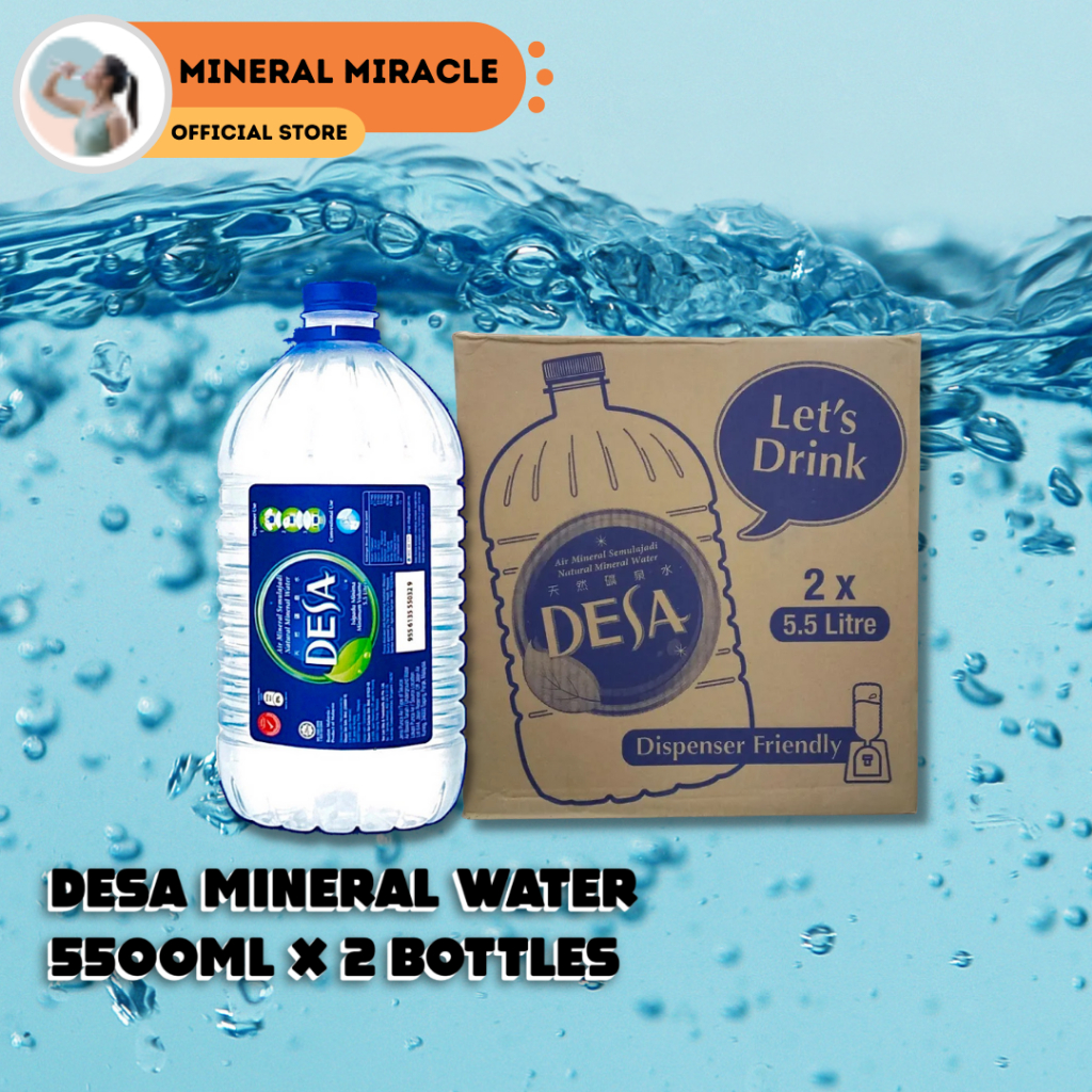 DESA Mineral Water (1 CARTON 5500ml x 2 Bottles) | Shopee Malaysia