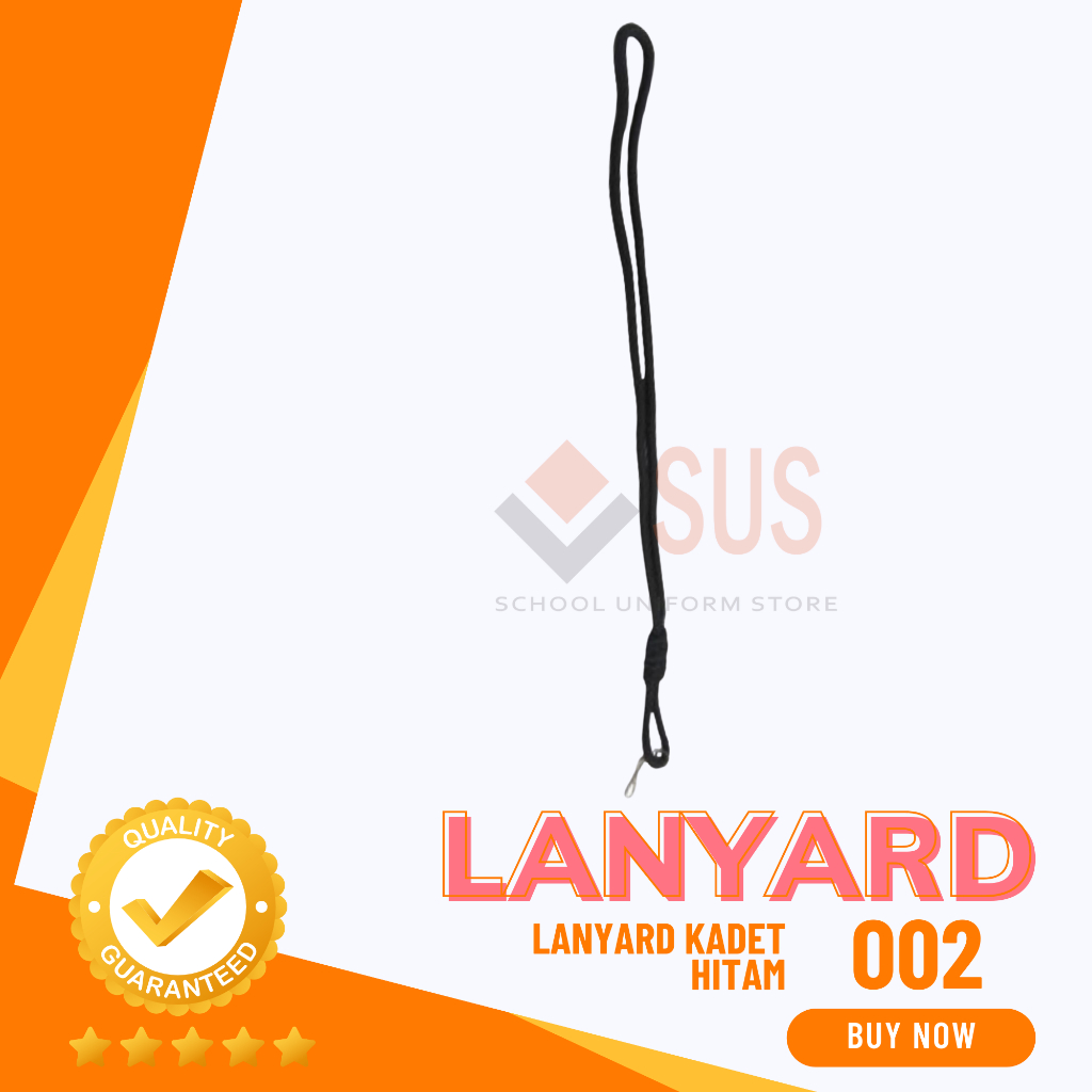 LANYARD HITAM KADET - O02 ( ACCESSORIES CADET ) | Shopee Malaysia