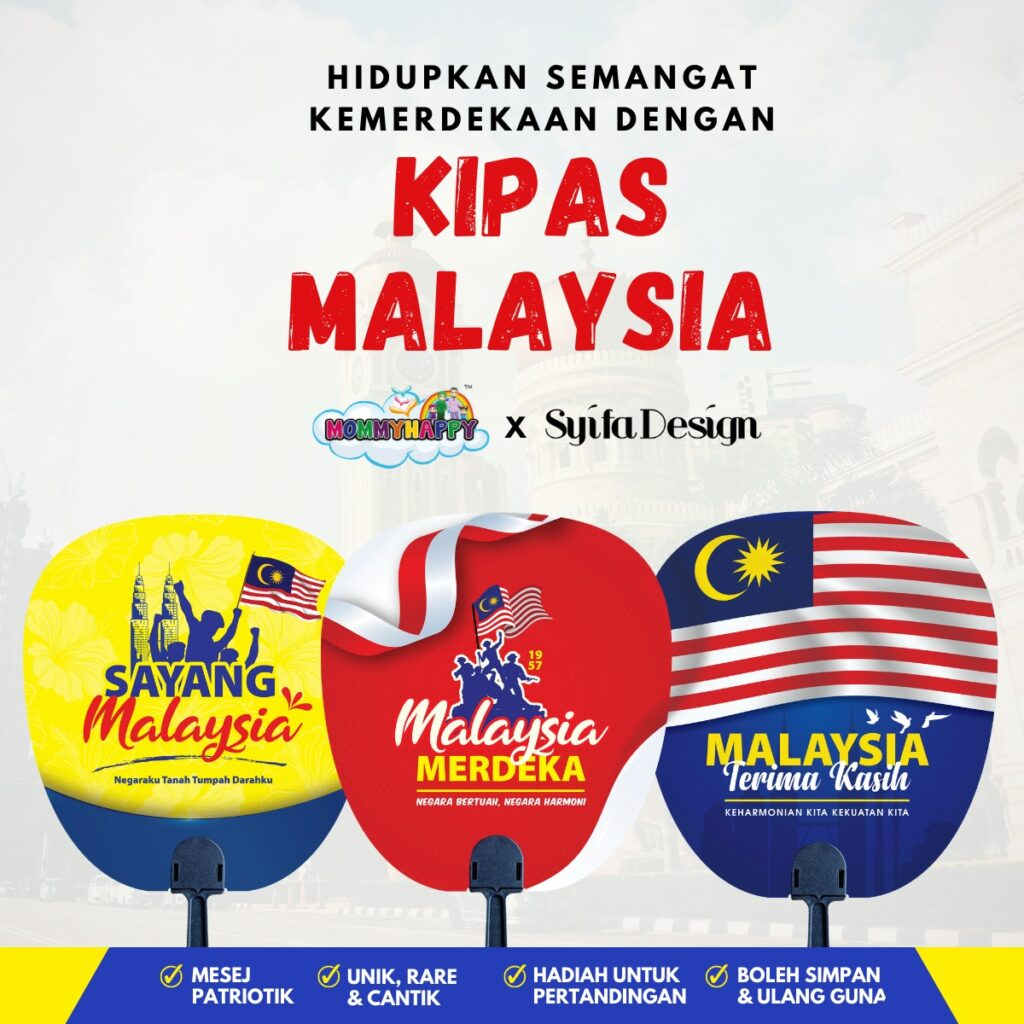 BENDERA MALAYSIA HAND FAN KIPAS TANGAN MALAYSIA (MALAYSIA MERDEKA ...