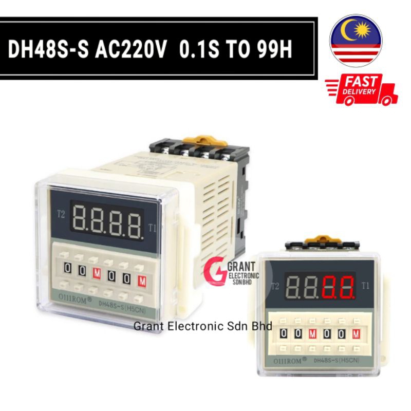 DH48S-S Digital AC 220V Precision Programmable Time Delay Relay With Socket Base Timer | Shopee ...