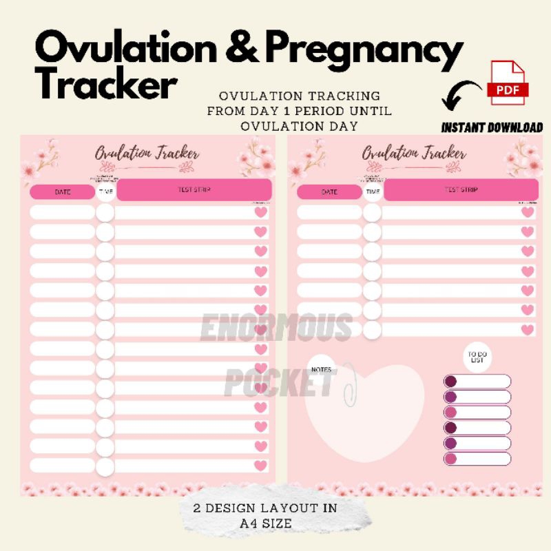 [PDF] Ovulation Tracker, Pregnancy Tracker,Track by Month,Printable ...