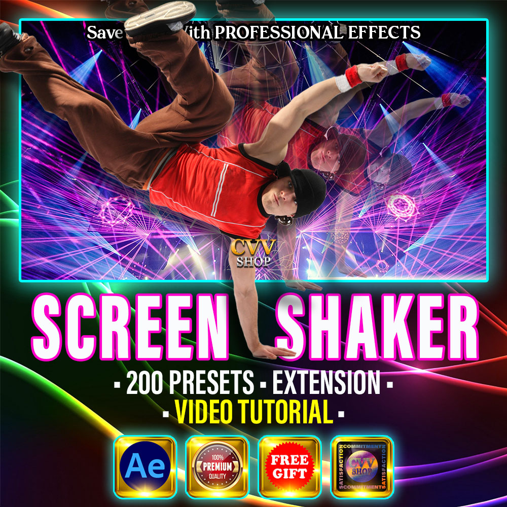 Screen Shaker Pro For Adobe After Effects PC Windows - Camera Shake ...