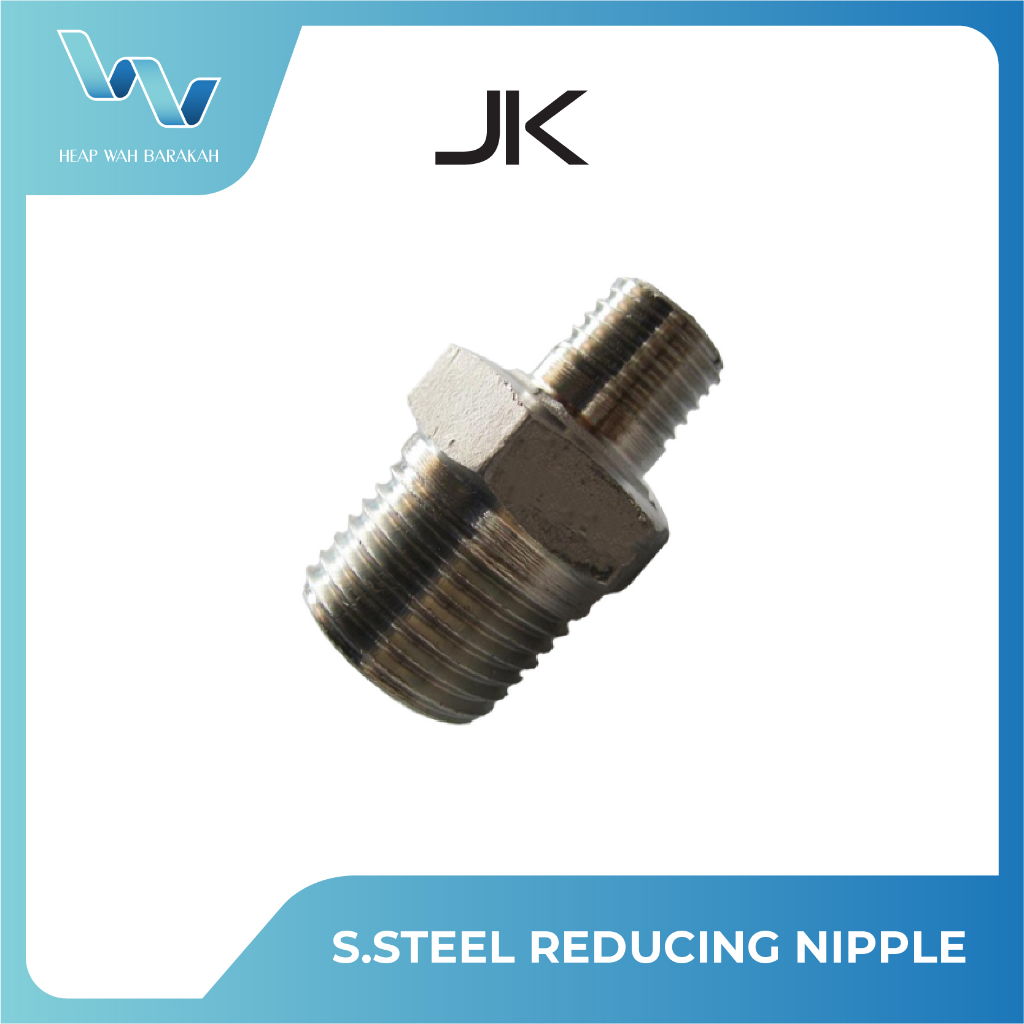 JK STAINLESS STEEL SS FITTING - REDUCING NIPPLE (SPAN CERTIFIED ...