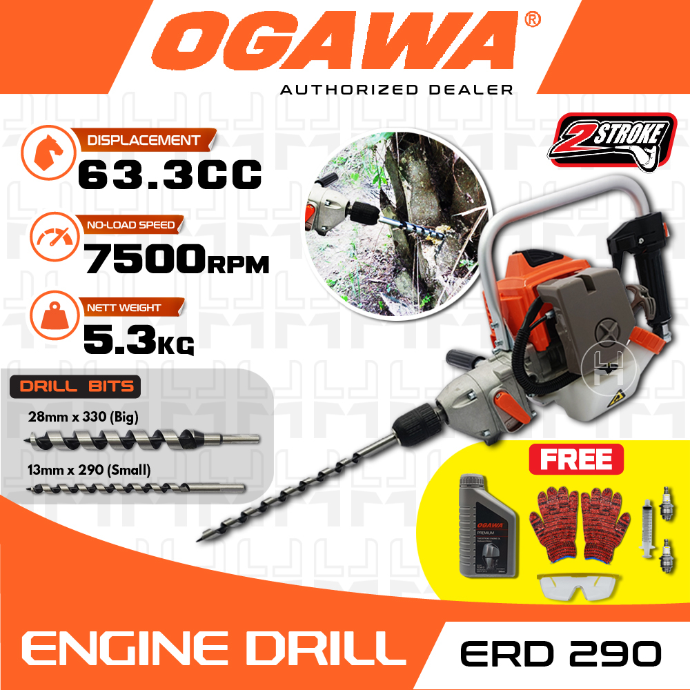 [100% ORIGINAL] OGAWA ERD290/ ENGINE DRILL/ENJIN GERUDI | Shopee Malaysia