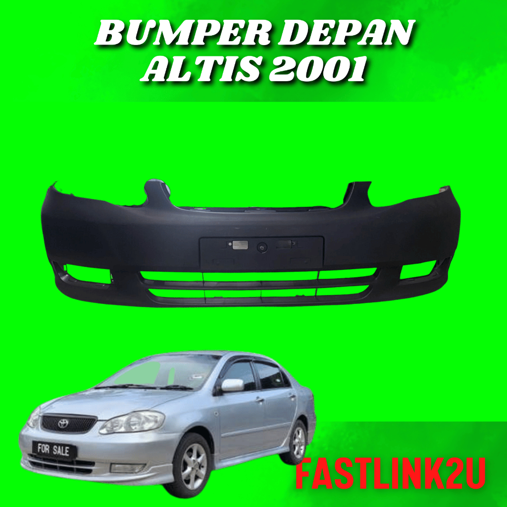Fastlink Toyota Altis ZZE121 2001 Front Bumper Depan & Rear Bumper ...
