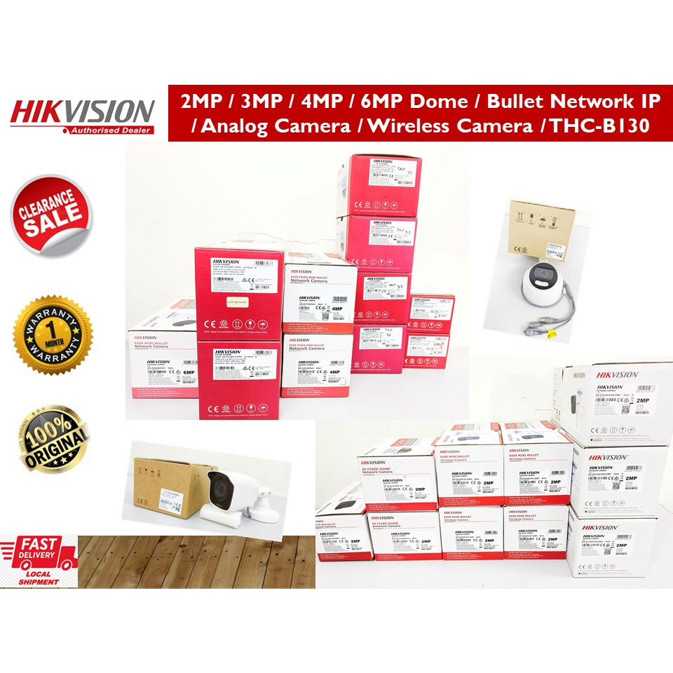 HIKVISION Stock Clearance - 2MP / 3MP / 4MP / 6MP Dome / Bullet Network ...