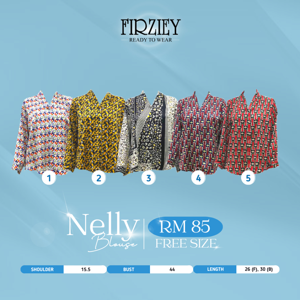 NELLY BLOUSE (NO.1 - NO.20) | Shopee Malaysia