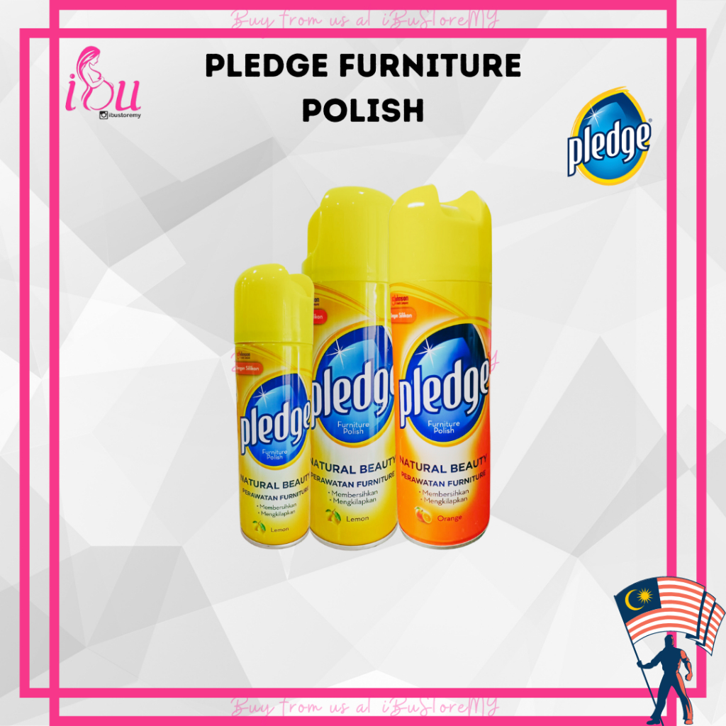 Pledge Furniture Polish Spray Aerosol Perabot Jati Wood Pengilat Kayu ...
