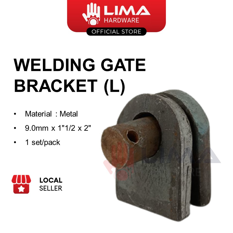 Welding Gate Bracket, Braket Besi 门支架 (L) | Shopee Malaysia