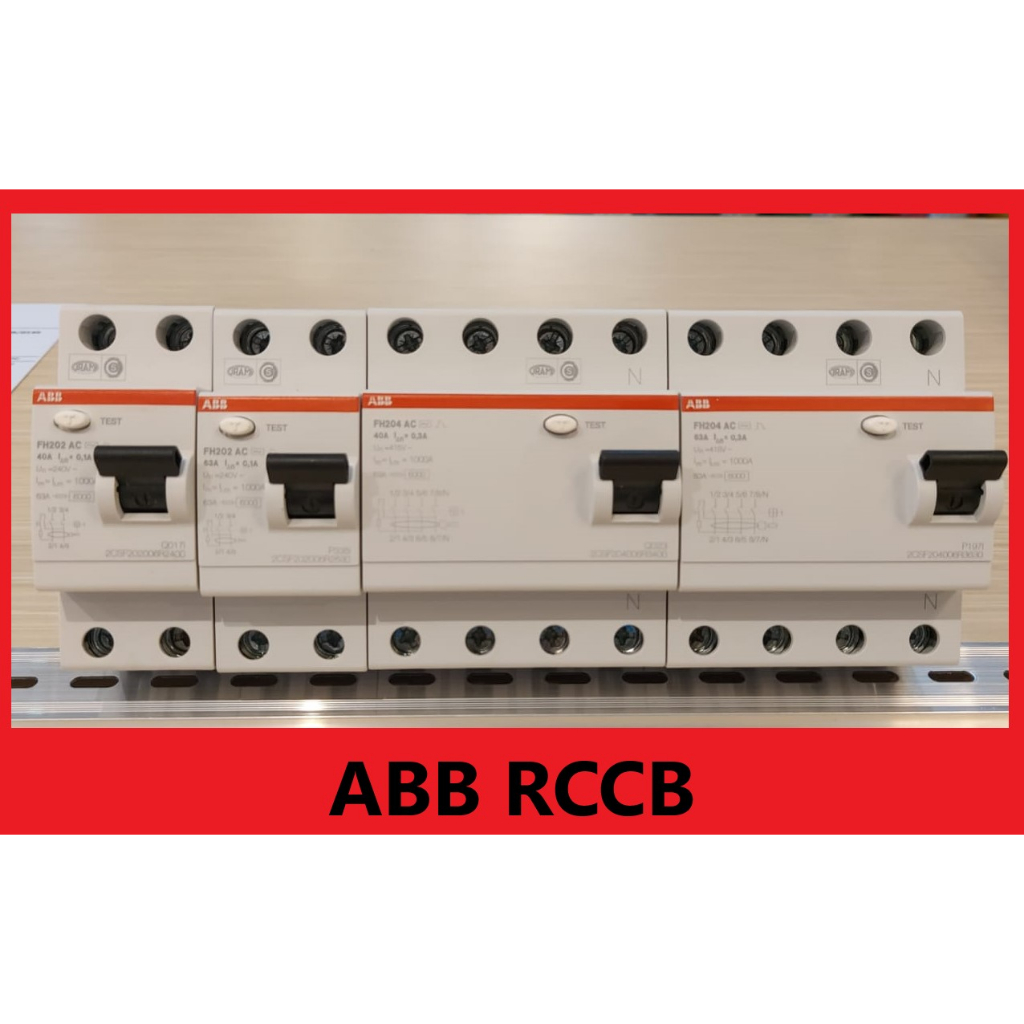 ABB 40A / 63A 2P / 4P RCCB / ELCB | Shopee Malaysia