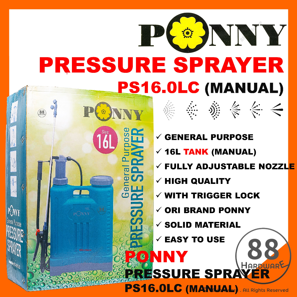 5L 8L 16L Ponny water sprayer pump Pam racun Pam racun bateri Pump racun Pressure sprayer ...
