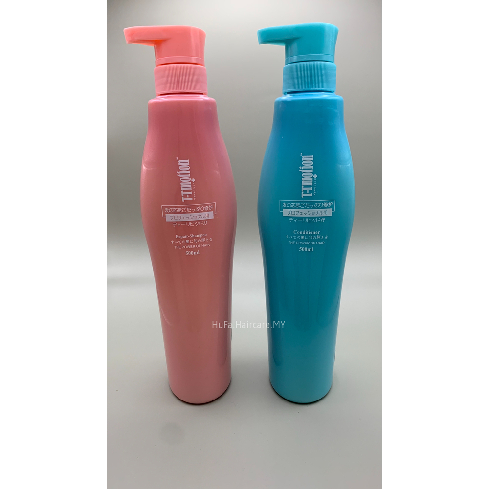 【HuFa.Haircare】T-TMOTION Repair Shampoo & Conditioner // 500ml - The ...