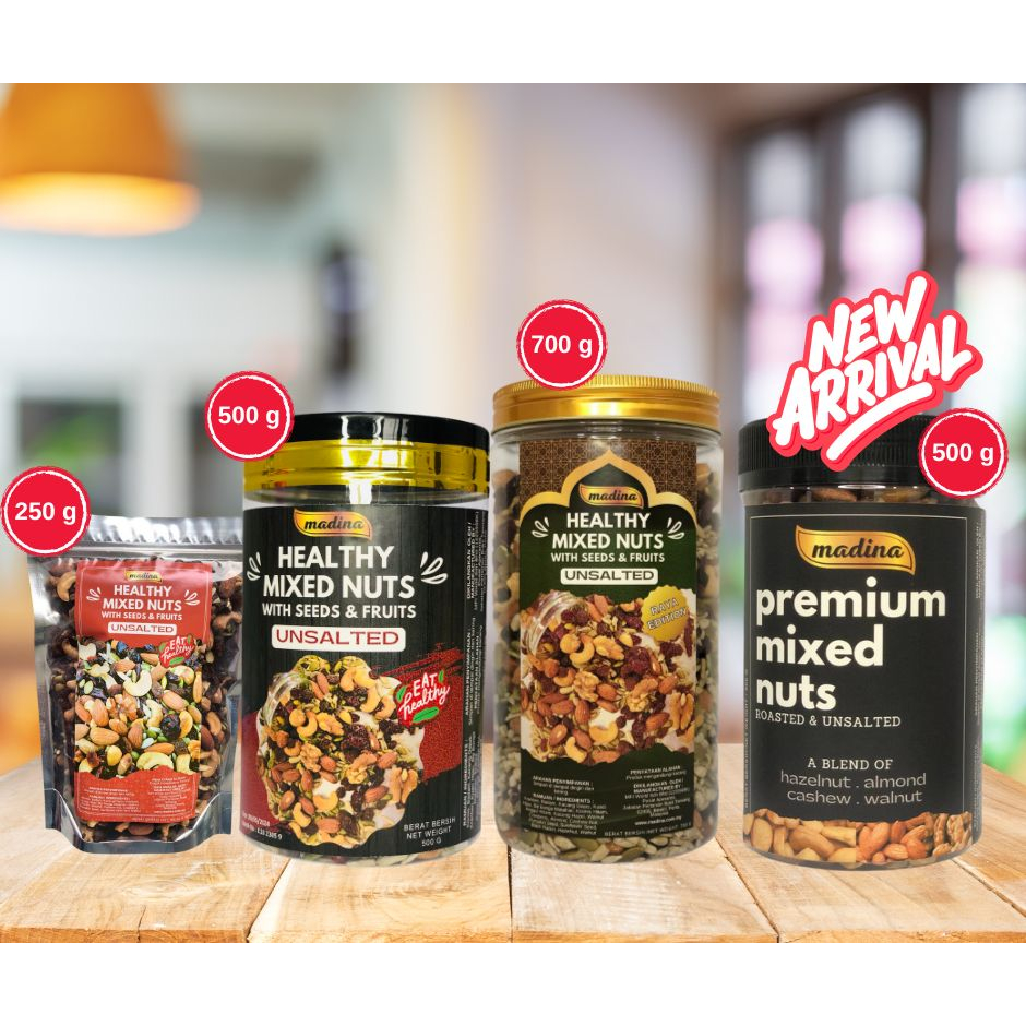[UNSALTED, ROASTED] Mix Nuts with Seeds & Fruits/USA Almond/Cashew Nuts ...