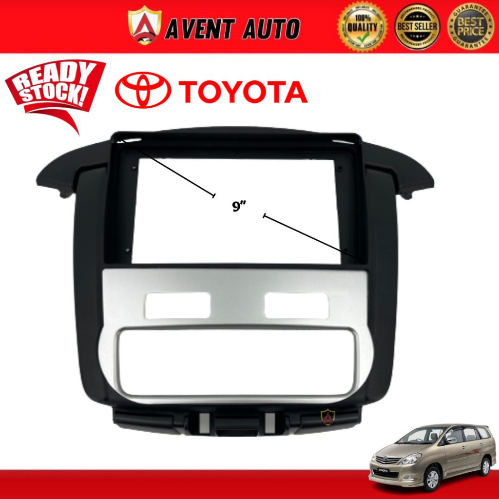 Big Screen Casing Android 9 inch Toyota Innova 2011-2015 (Auto Air-Cond ...