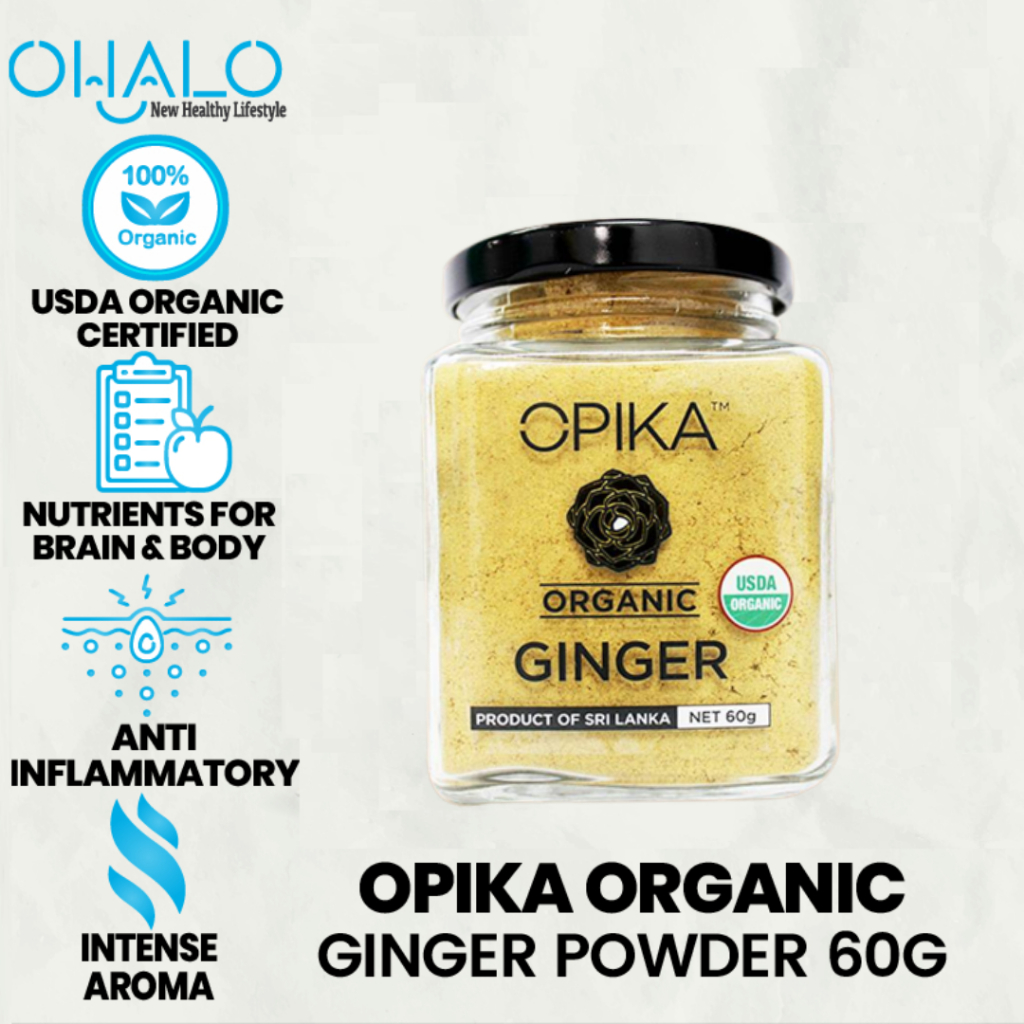 OPIKA Organic Ginger Powder (60g) │Serbuk Halia | 姜粉 | Shopee Malaysia