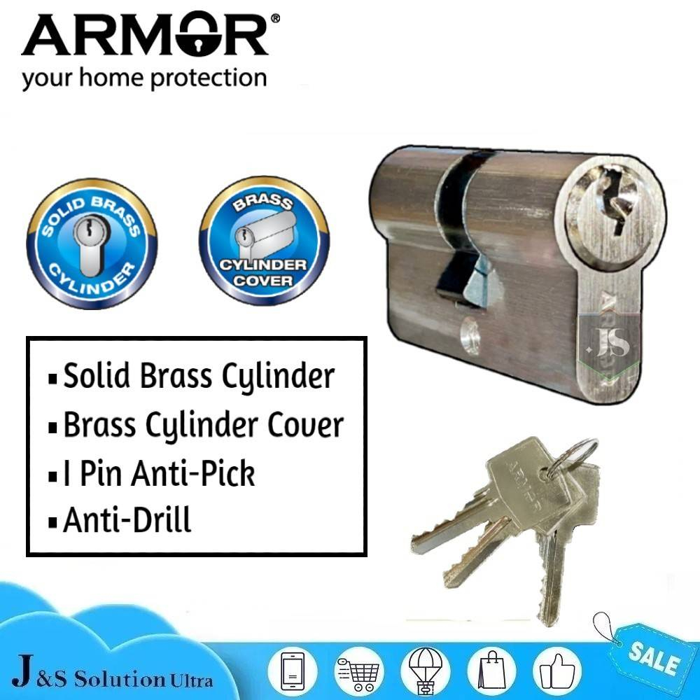 APC-AD60MM Armor Euro Profile Cylinder Double Key 60mm / Double Key ...