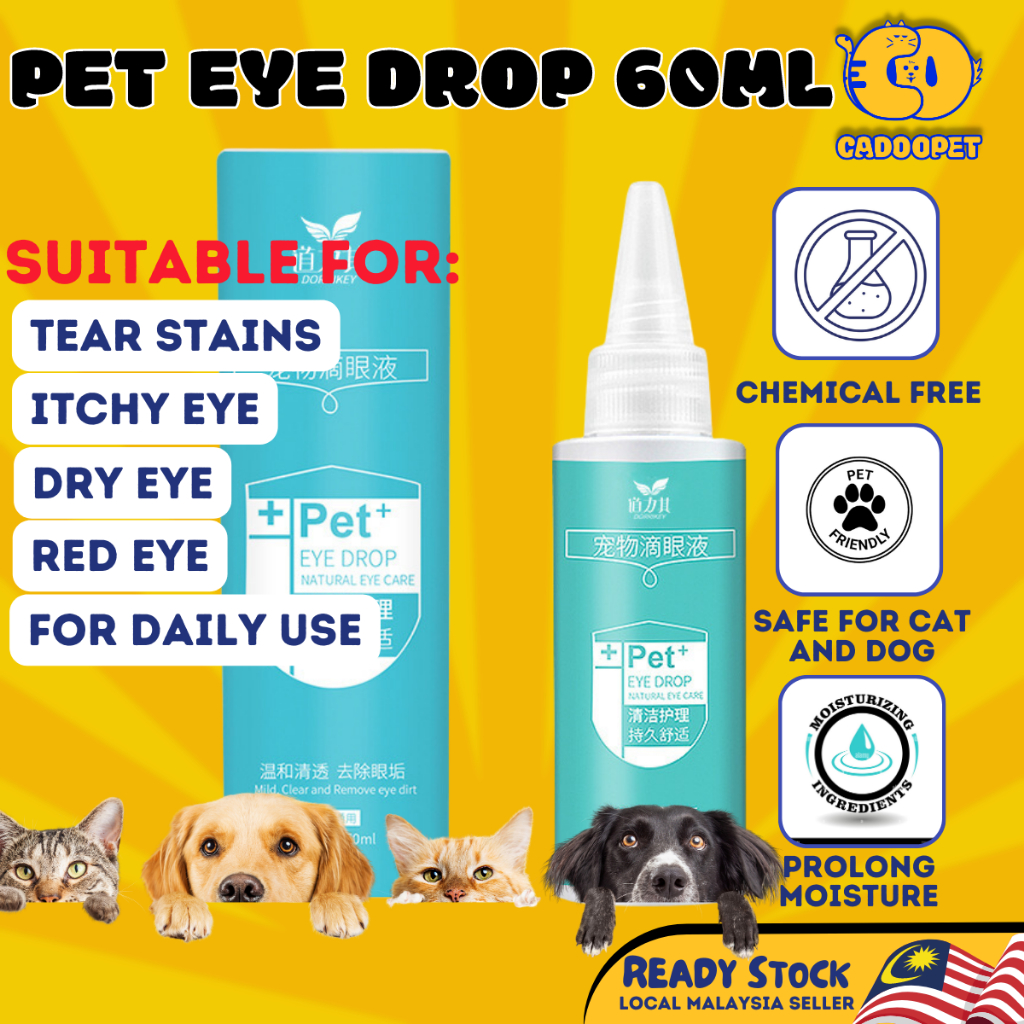 CaDooPET Cat Eye Cleaner Cat Drop Dog Eye Drop Eye Cleaner Pencuci ...